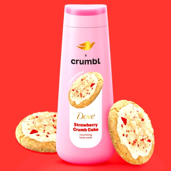 Dove | Bath & Body | Dove X Crumbl Strawberry Crumb Cake Body Wash ...